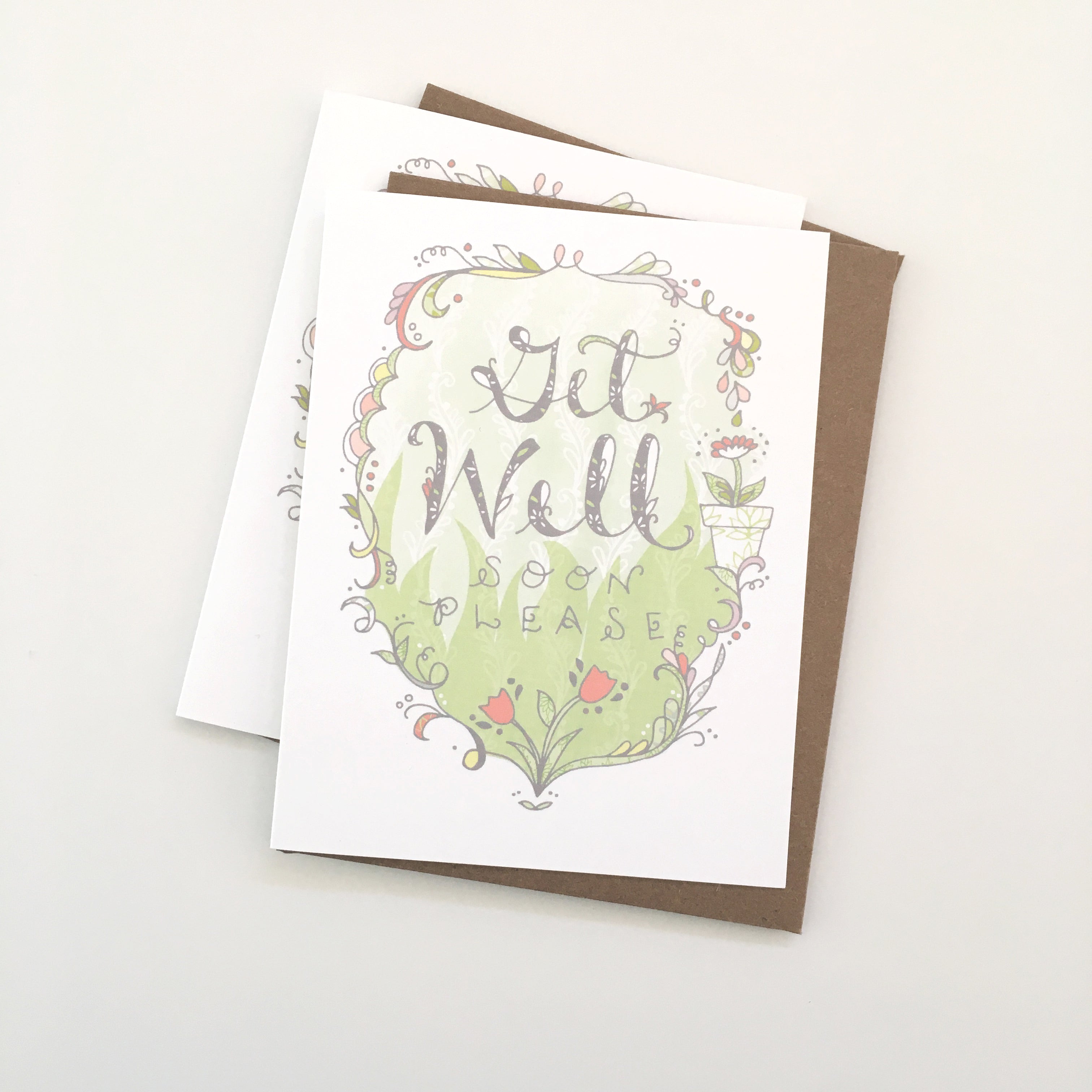 Get Well Soon Please Card – Cynla