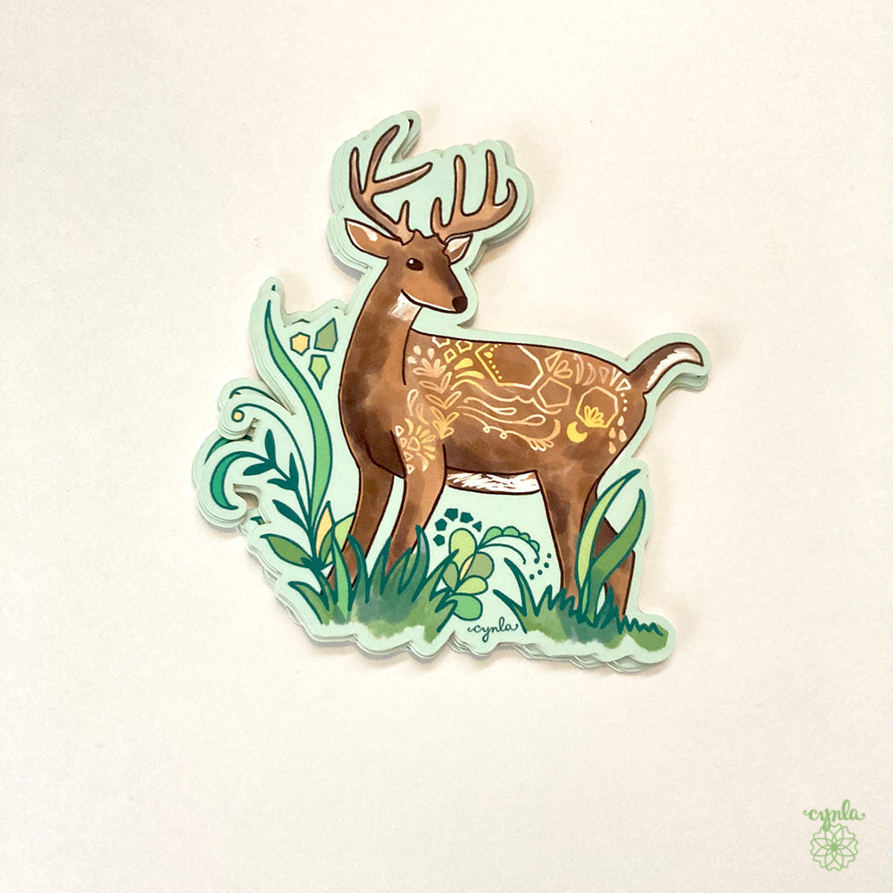 Buck Deer Sticker – Cynla